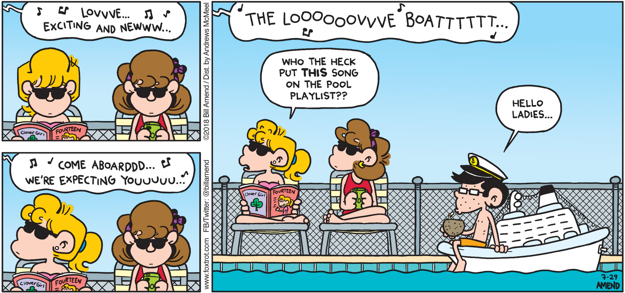 "Playerlist" | Summer | FoxTrot Comics by Bill Amend