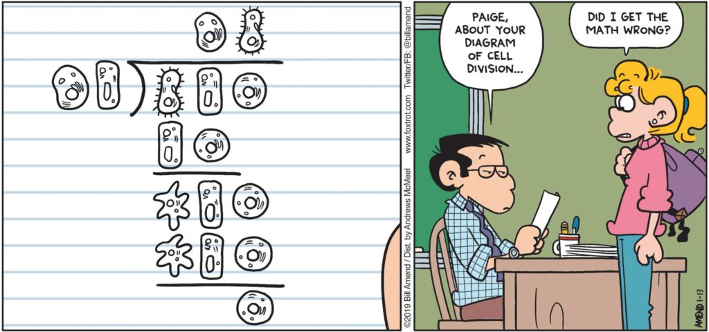 "Cell Division" | Math - Science | FoxTrot Comics by Bill Amend